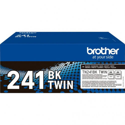 Brother Black Toner Cartridge Twin Pack 2.5k pages - TN241BK - Hunt ...