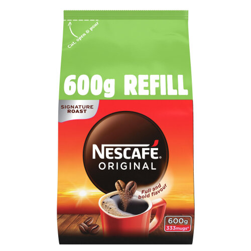 Nescafe Original Instant Coffee Refill 600g - 12533670 - Hunt Office UK