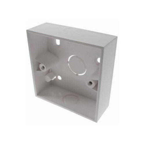 Single Gang Back Box 32mm Deep PVC - Dark Grey - 20mm Knockout - Colour ...