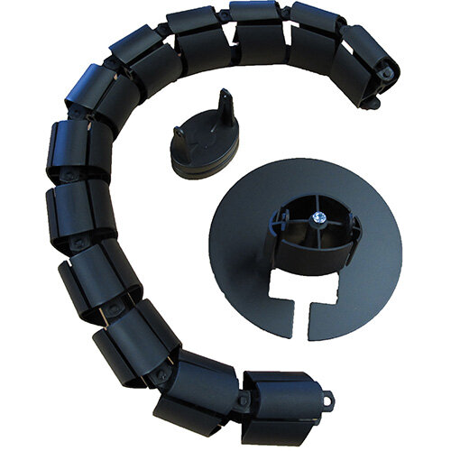Black Desk Cable Spine DCS-B - Hunt Office UK