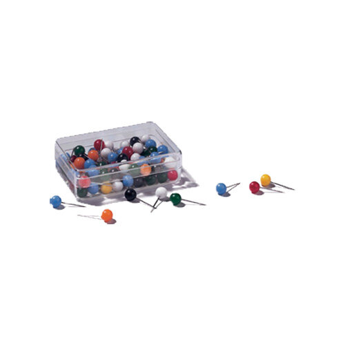 Franken Round Push Pins 18mm Assorted Colour Pack of 100 - Hunt Office UK