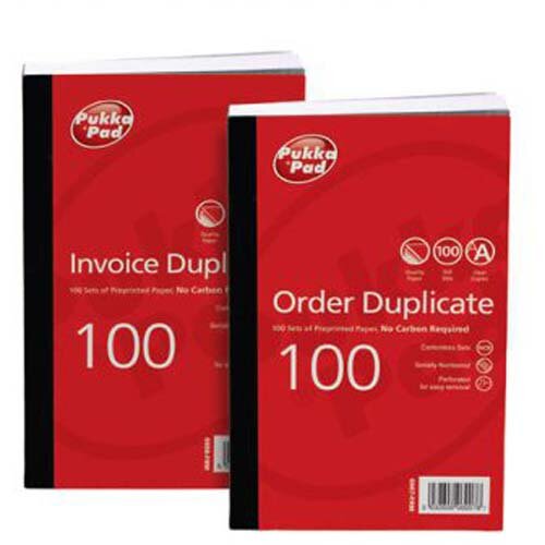 ValueX 210x130mm Duplicate Invoice Book Carbonless 1-100 Taped Cloth ...