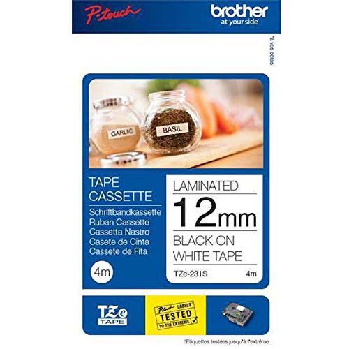 Brother Black On Clear Label Tape 12mm x 4m - TZE131S - HuntOffice.co.uk