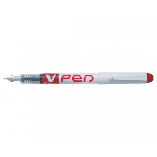 Pilot V-Pen Erasable Disposable Fountain Pen Red (Pack 12) - HuntOffice ...