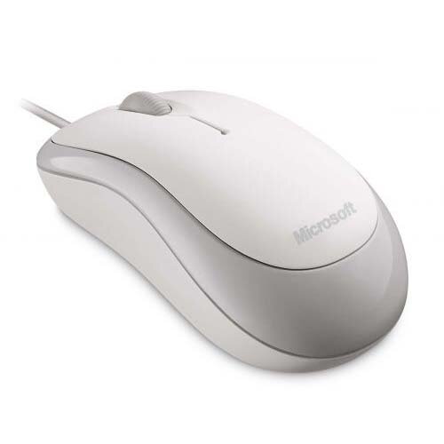 Microsoft Basic Optical White Business Mouse - HuntOffice.co.uk