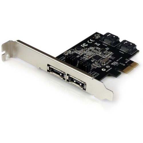 2 Port PCIe SATA eSATA Controller Card - HuntOffice.co.uk