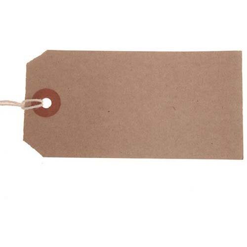 ValueX Reinforced Strung Tag 96x48mm Buff (Pack 1000) T257775 ...