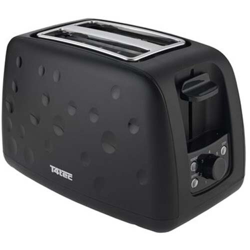 T4Tec TT-TOT8472SL Black 2 Slice Toaster - HuntOffice.co.uk