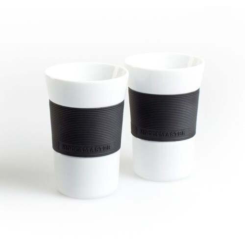 Moccamaster 2 Porcelain Coffee Mugs 200ml Black - HuntOffice.co.uk