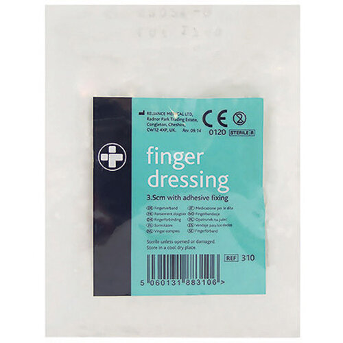 Reliance Medical Finger Dressing Adhesive Fixing 35mm (Pack of 10) 310 ...