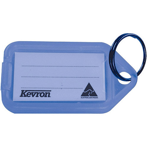 Kevron Plastic Clicktag Key Tag Blue Pack of 100 - Hunt Office UK