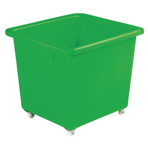 Mobile Nesting Container 625x570x570mm Green 328233 - Hunt Office UK