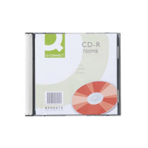Q-Connect CD-R 700Mb/80minutes in Slim Jewel Case Pack of 10 KF00419 ...