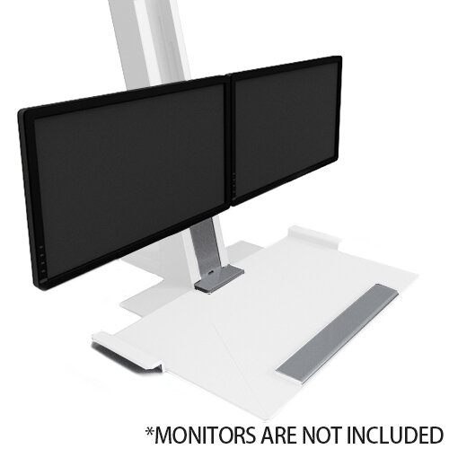 Humanscale QuickStand Height-Adjustable Dual Monitor Sit/Stand ...