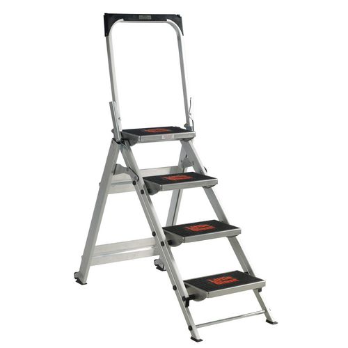 Safety Step Aluminium 4 Tread Platform Height 910mm Capacity 175Kg ...
