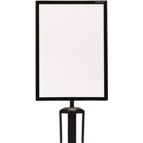 VFM Barrier System Sign Holder A4 Portrait Black 326403 - HuntOffice the UK