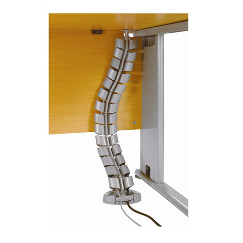 Silver Vertical Cable Spine 780mm SVC780 - Hunt Office UK