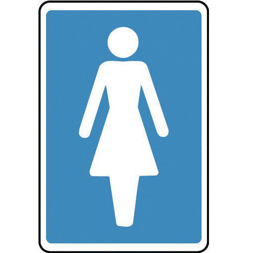 Sign Ladies 150X100 Aluminium - Hunt Office UK