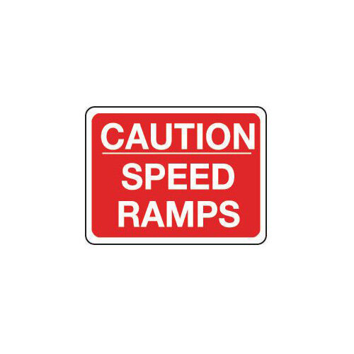 Aluminium General Traffic Sign Caution Speed Ramps - Hunt Office UK