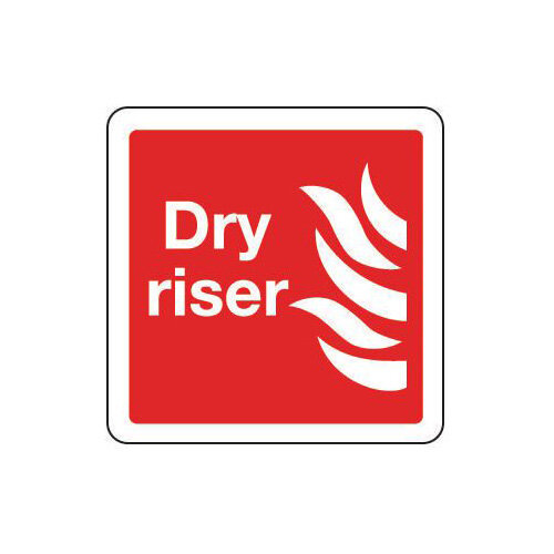 Rigid PVC Plastic Dry Riser Sign - Hunt Office UK