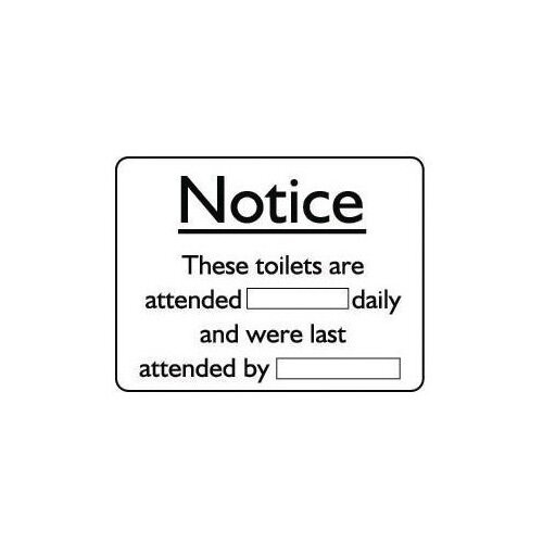 Sign Notice Toilets Are Rigid Plastic 200X150 - Hunt Office UK