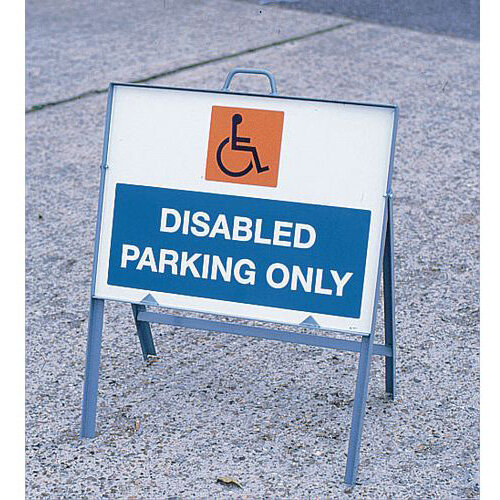 Sign Temp Car Park Disabled 600X450 + Frame - Hunt Office UK