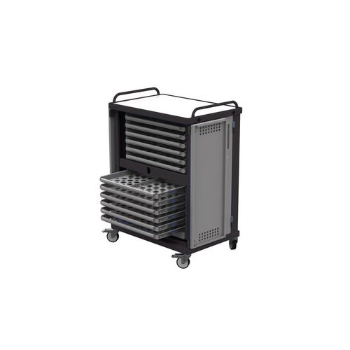 Heavy Duty Laptop Storage Trolley Holds Up To 24 Mid Size Laptops ...