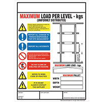 Shelf Weight Load Notices - Hunt Office UK